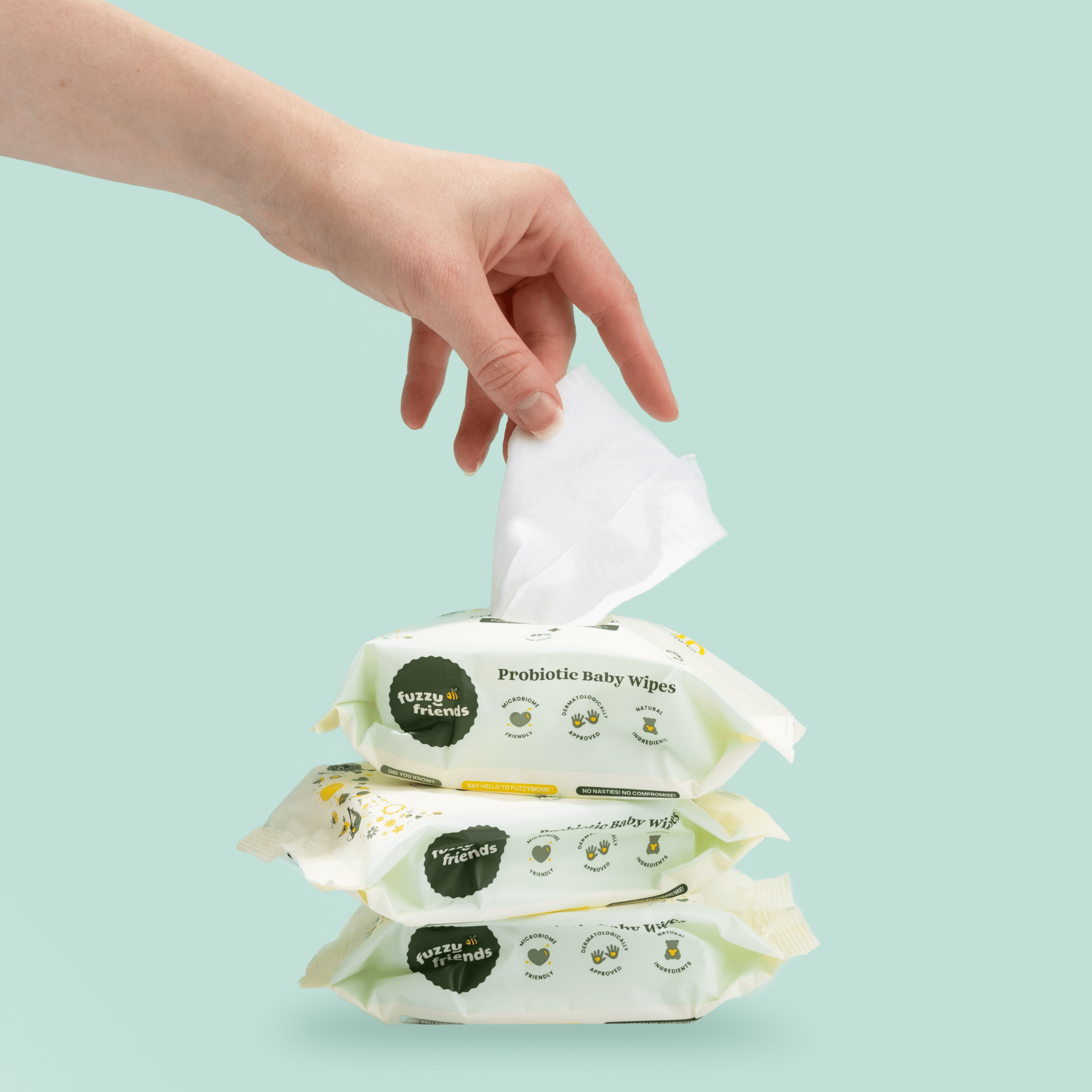 Probiotic Baby Wipes – Fuzzy Friends